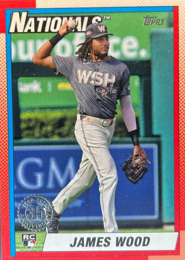 James Wood 2025 Topps #T90-39 1990 Topps Baseball - The Real One /90 ...
