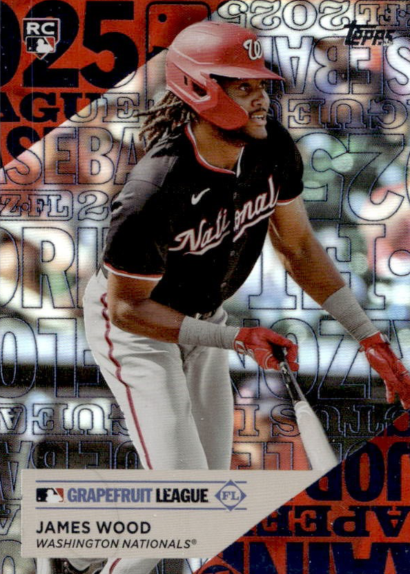 James Wood 2025 Topps #TG-18 Training Grounds - Orange Foil /25 Price ...