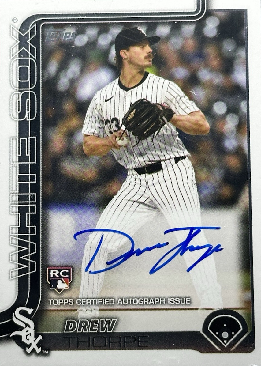 Drew Thorpe 2025 Topps #320 Flagship Real One Autographs Price Guide ...