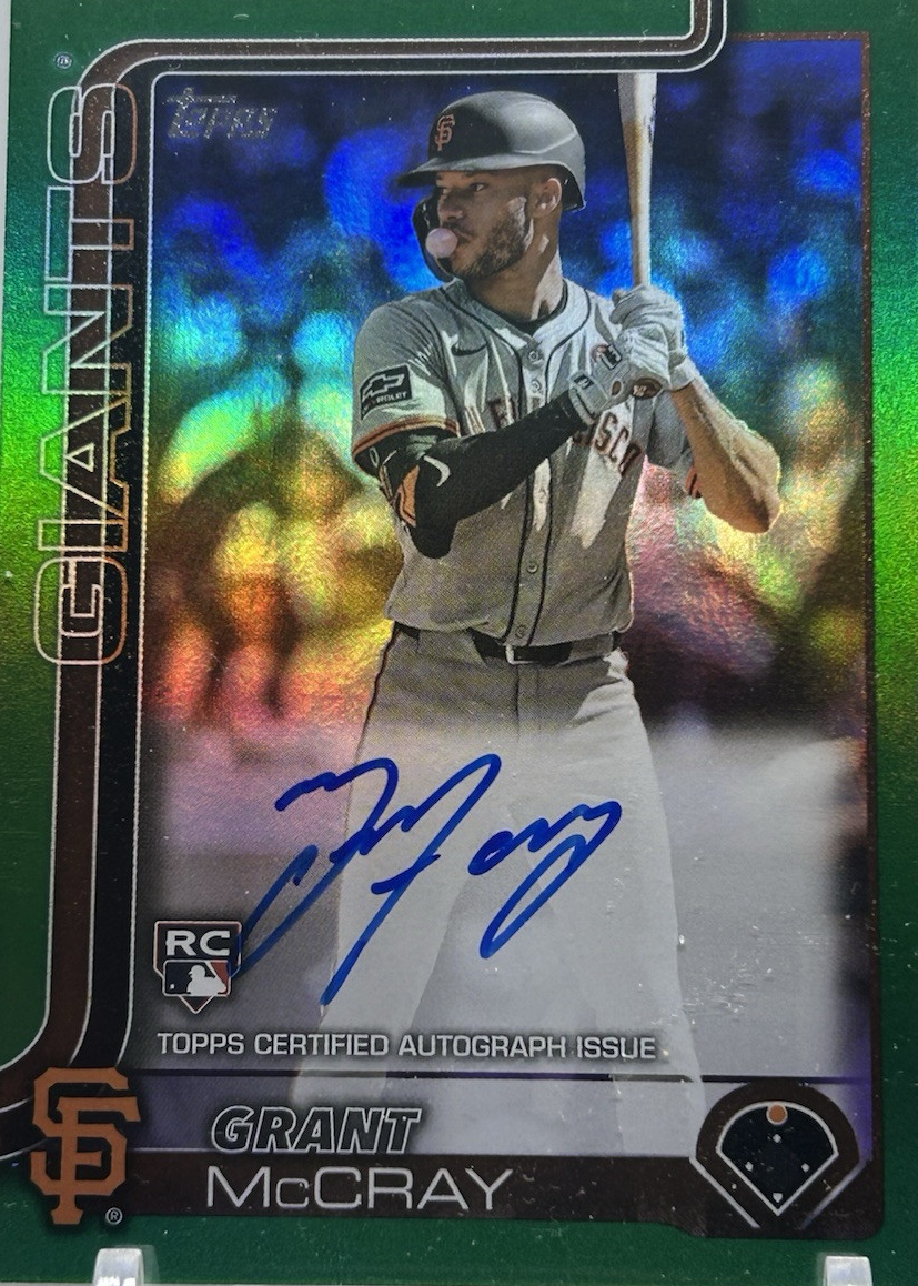 Grant McCray 2025 Topps #213 Flagship Real One Autographs - Green Foil ...