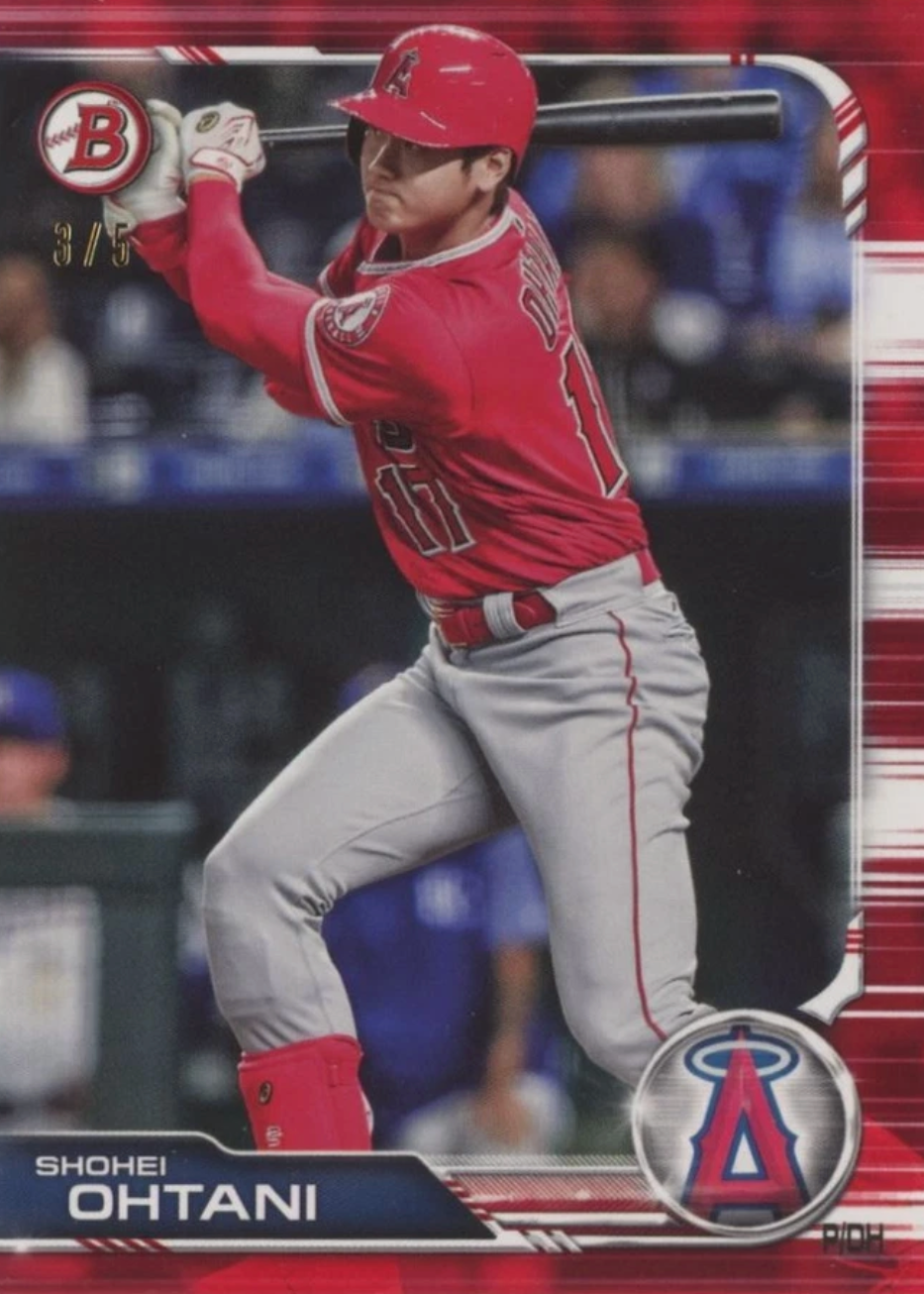 Shohei Ohtani 2019 Bowman #34 Red /5 Price Guide - Sports Card Investor