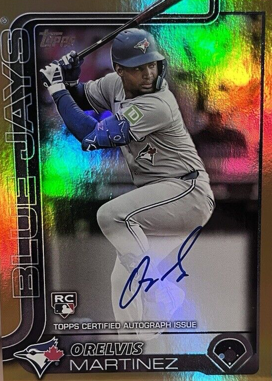 Orelvis Martinez 2025 Topps #18 Flagship Real One Autographs - Gold ...