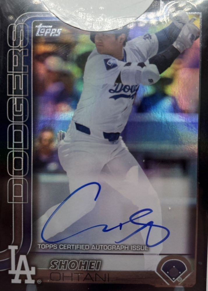 Shohei Ohtani 2025 Topps #1 Flagship Real One Autographs - Black Foil ...