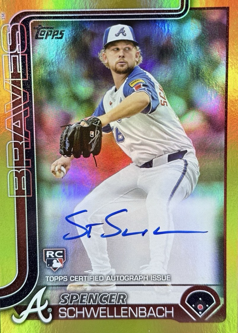 Spencer Schwellenbach 2025 Topps #103 Flagship Real One Autographs ...