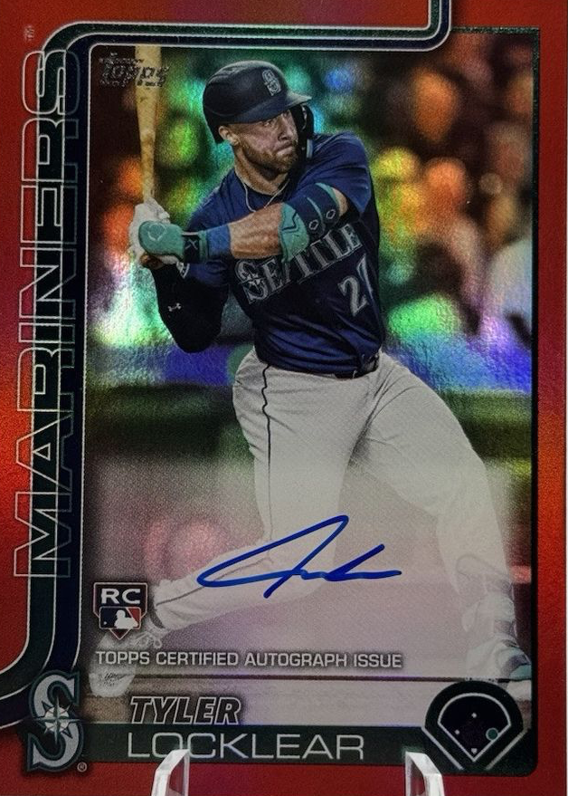 Tyler Locklear 2025 Topps #192 Flagship Real One Autographs - Red Foil ...