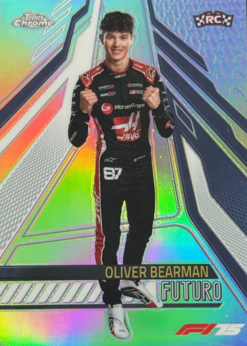 Oliver Bearman 2025 Topps Chrome Formula 1 #FUT-3 Futuro /(SSP) Price ...