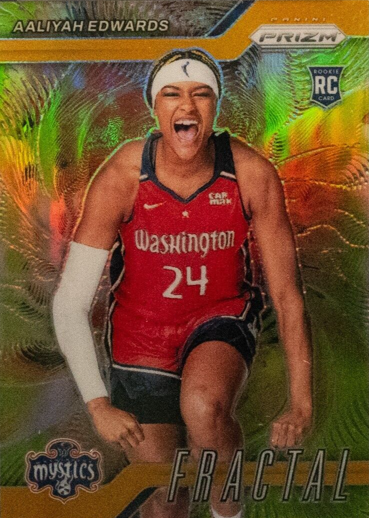 Aaliyah Edwards 2024 Prizm WNBA #3 Fractal - Gold /10 Price Guide ...