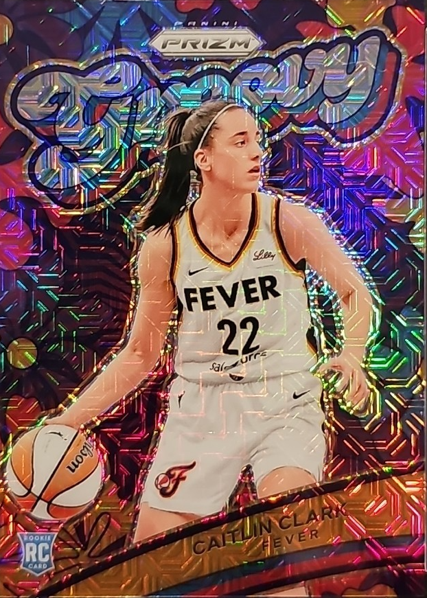 Caitlin Clark 2024 Prizm WNBA #13 Groovy - Mojo /25 Price Guide ...
