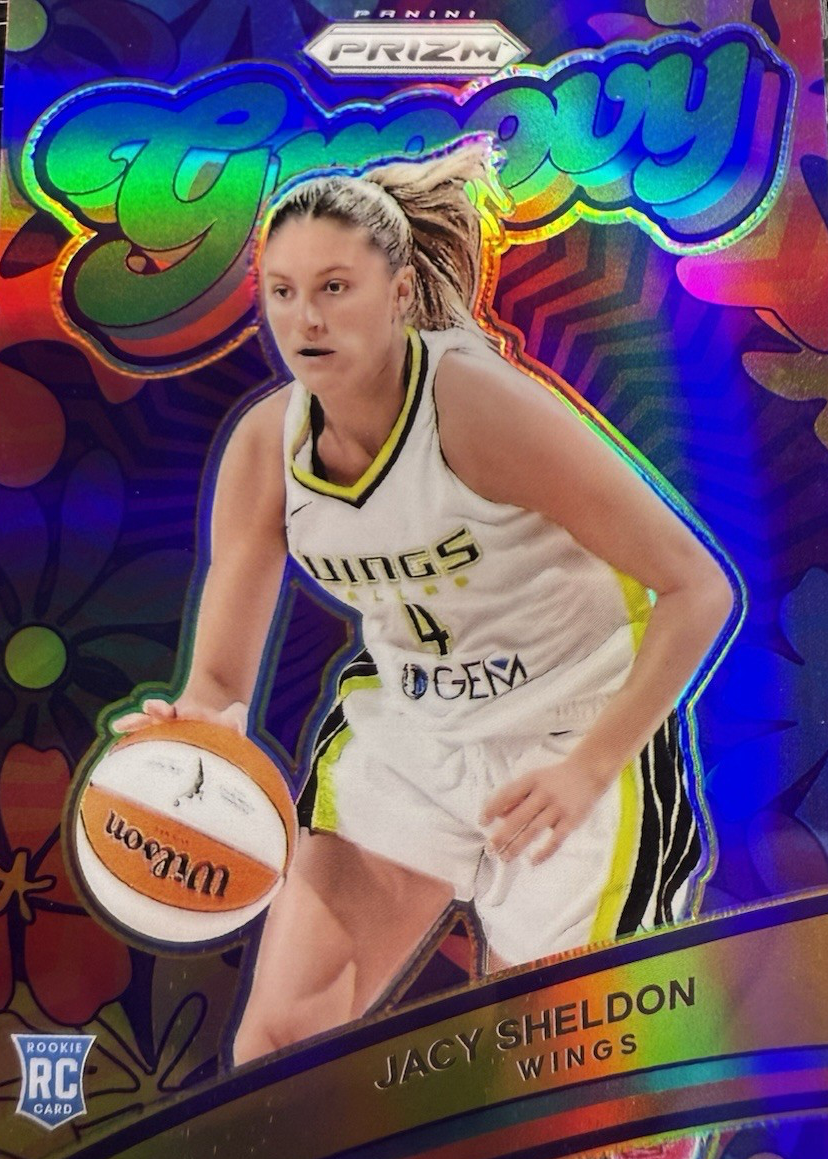 Jacy Sheldon 2024 Prizm WNBA #2 Groovy - Green Price Guide - Sports ...