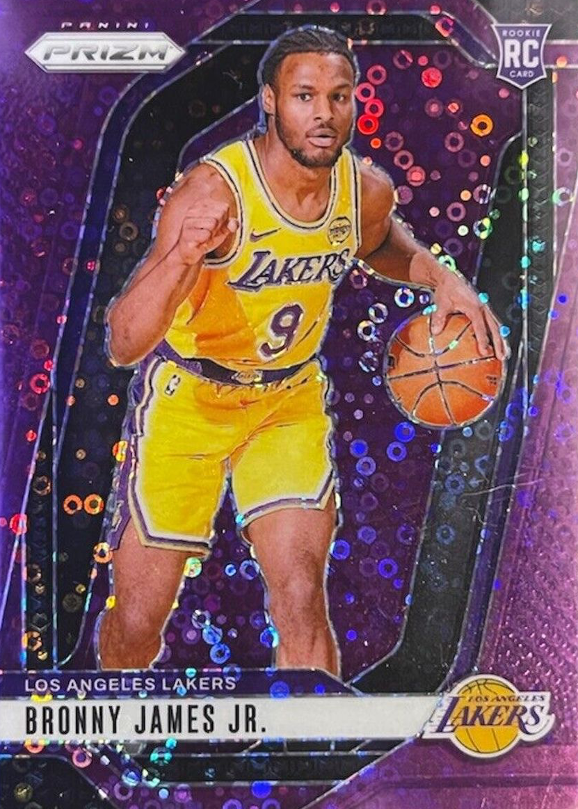 Bronny James Jr. 2024 Prizm #243 Fast Break Purple /75 Price Guide ...