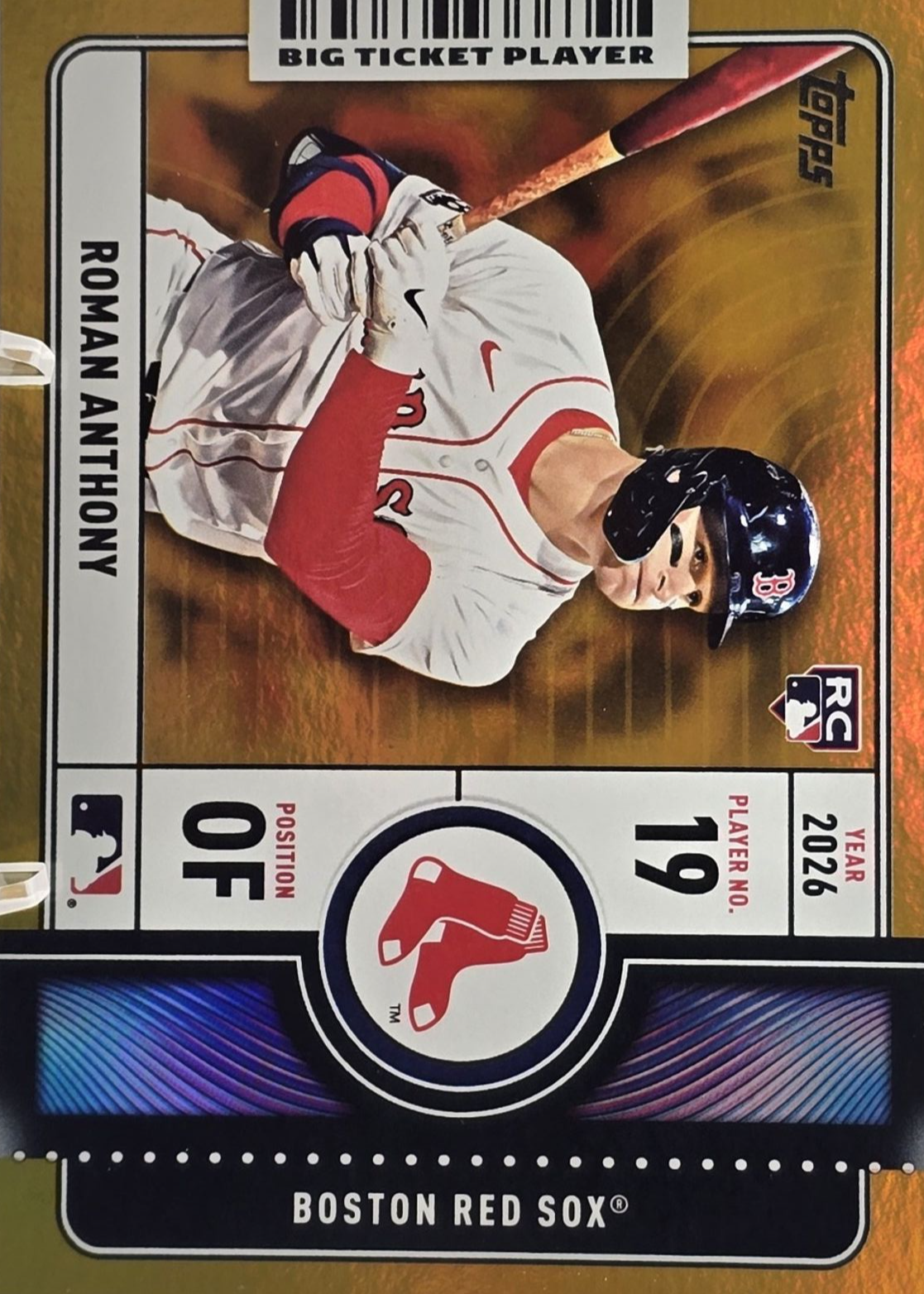 Roman Anthony 2026 Topps #BTP-23 Big Ticket Players - Gold Foil /50 ...