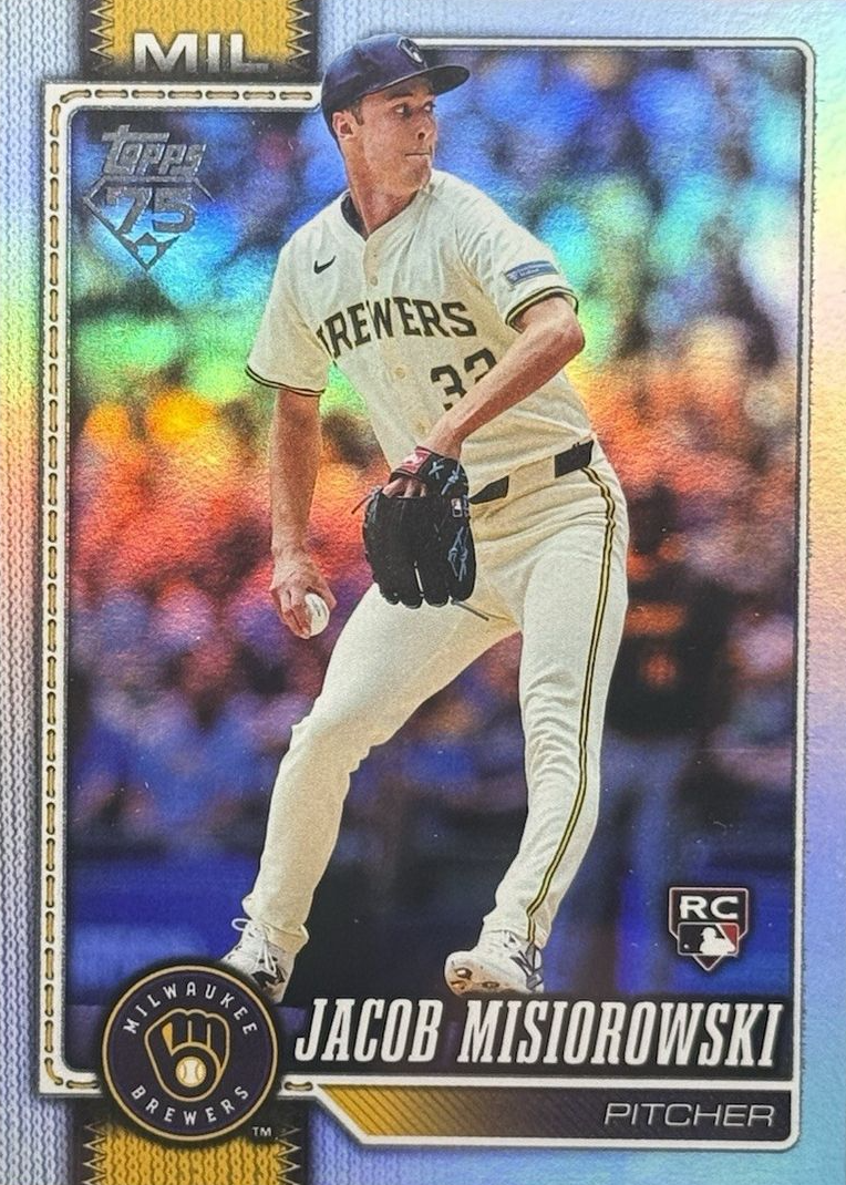 Jacob Misiorowski 2026 Topps Series 1 #10 Rainbow Foil Price Guide ...