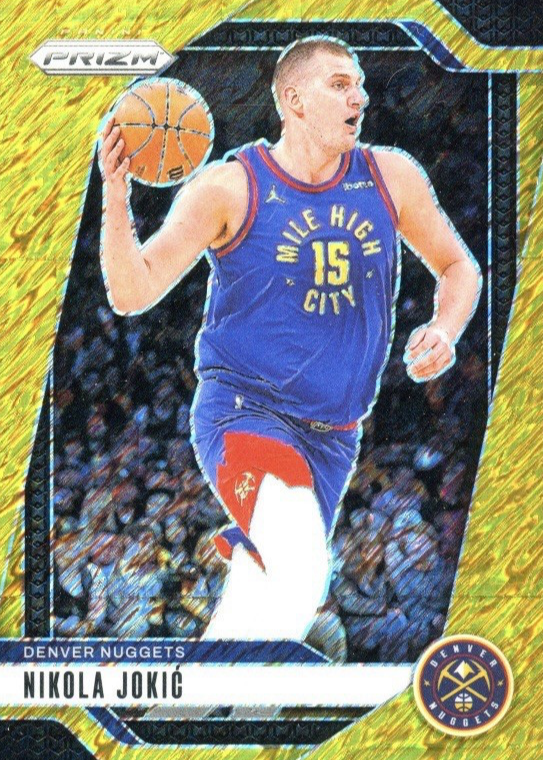 Nikola Jokic 2024 Prizm #129 Gold Shimmer /10 Price Guide - Sports Card ...