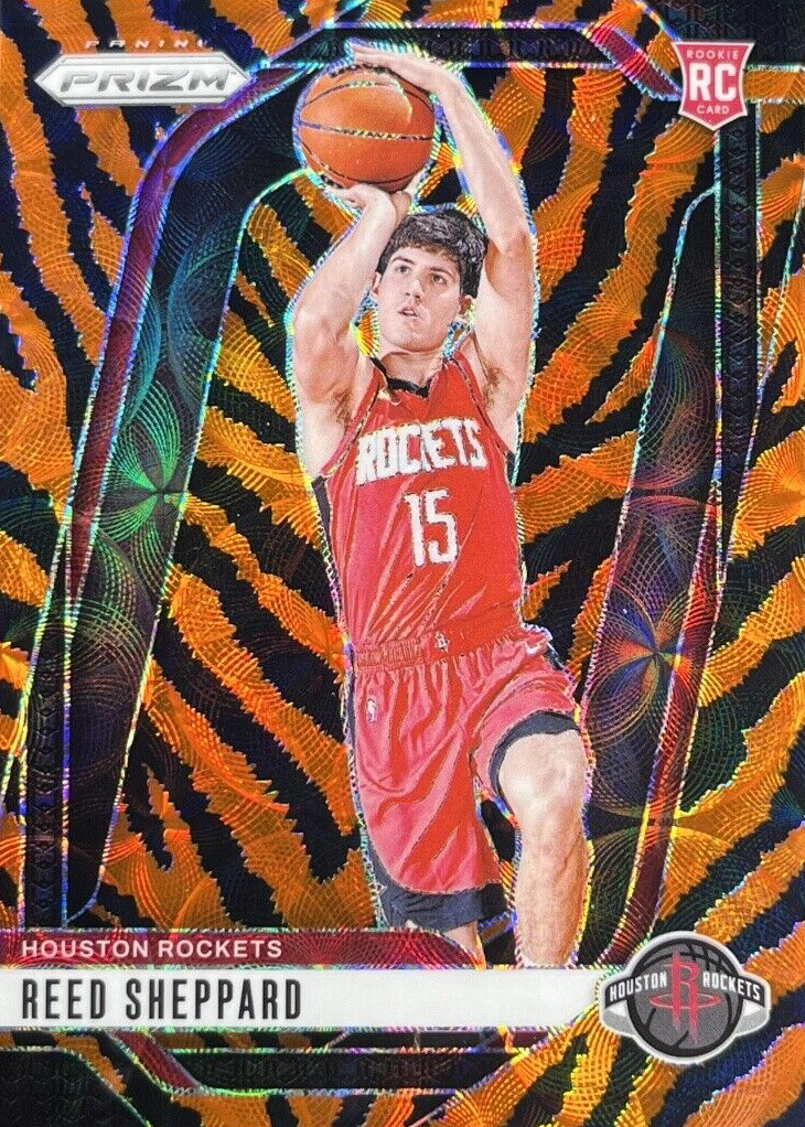 Reed Sheppard 2024 Prizm #268 Choice Tiger Stripe /(SSP) Price Guide ...