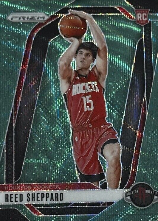 Reed Sheppard 2024 Prizm #268 Green Wave Price Guide - Sports Card Investor
