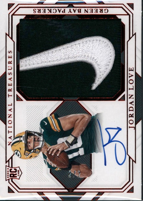 Jordan Love 2020 National Treasures #RMS-JL Rookie Material Signatures ...