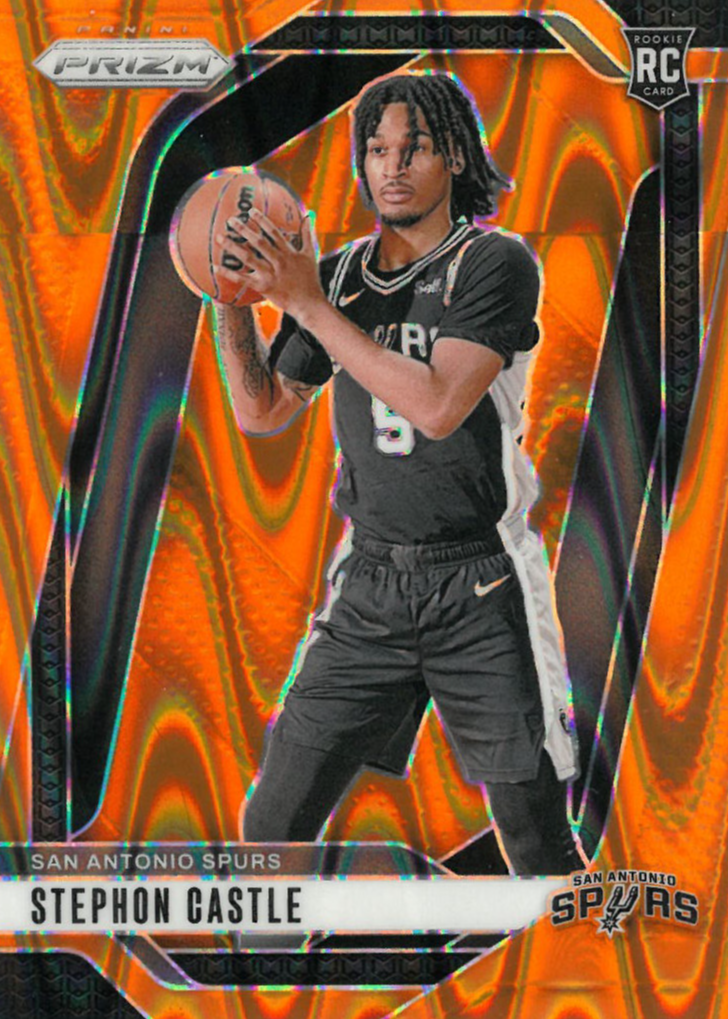 Stephon Castle 2024 Prizm #234 Orange Seismic /199 Price Guide - Sports ...