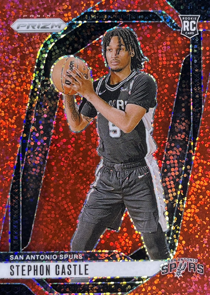 Stephon Castle 2024 Prizm #234 Red Sparkle /(SSP) Price Guide - Sports ...
