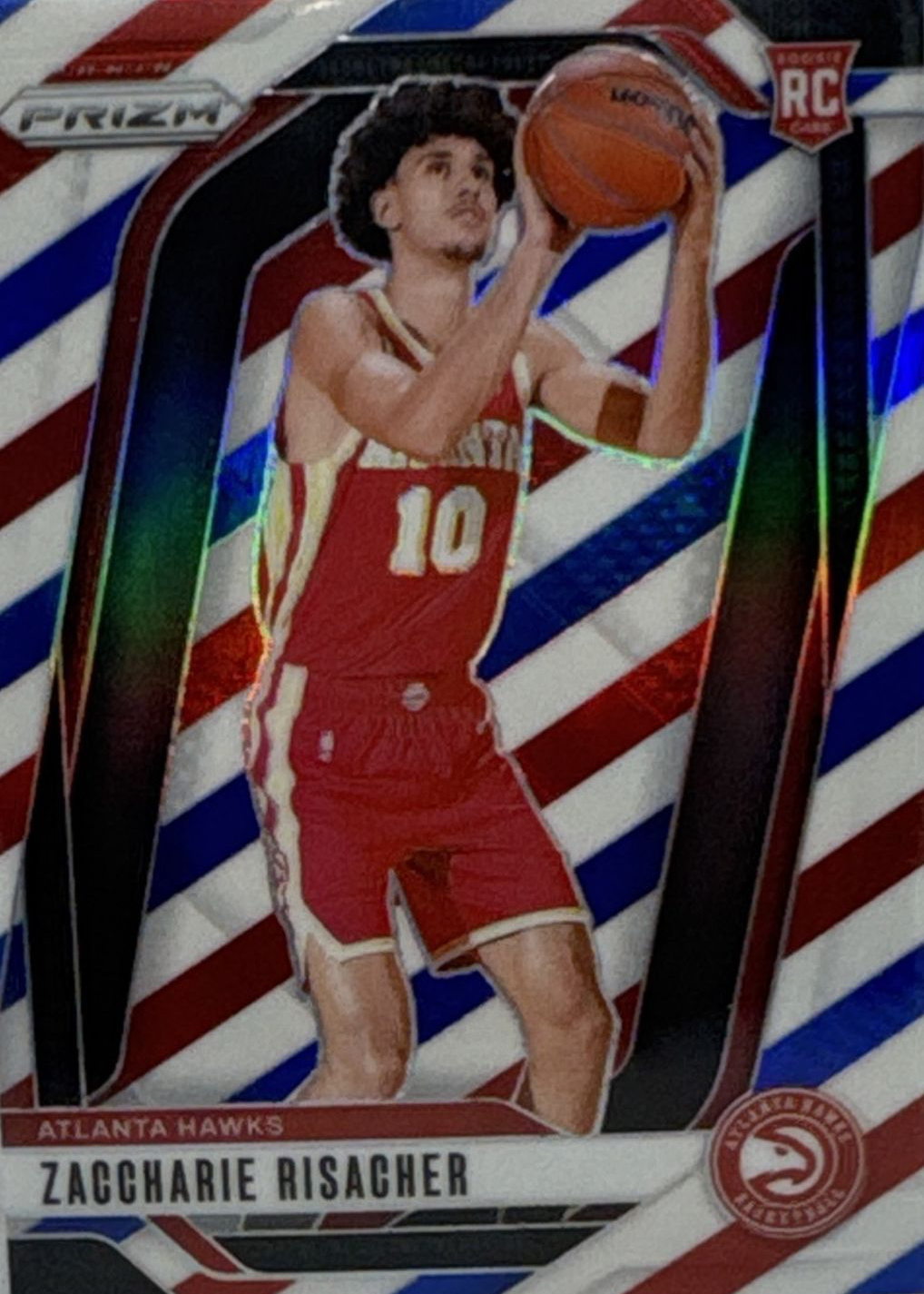 Zaccharie Risacher 2024 Prizm #265 Red White Blue Price Guide - Sports ...