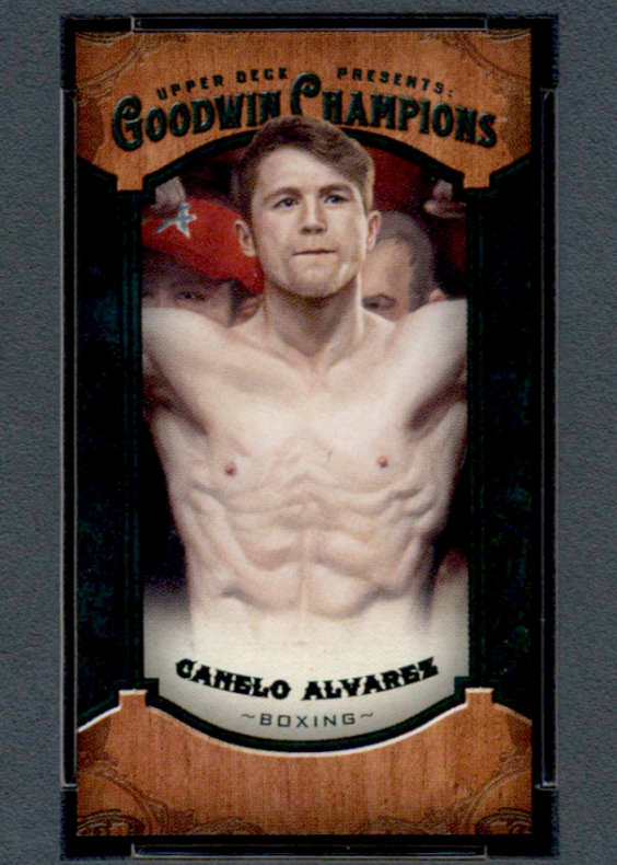 Canelo Alvarez 2014 UD Goodwin Champions #13 Mini - Green w/ Lady Luck ...