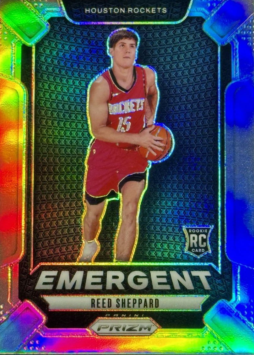 Reed Sheppard 2024 Prizm #26 Emergent - Silver Price Guide - Sports ...