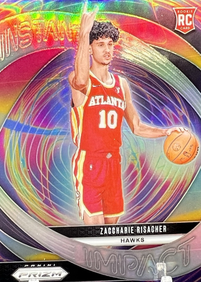 Zaccharie Risacher 2024 Prizm #21 Instant Impact - Silver Price Guide ...