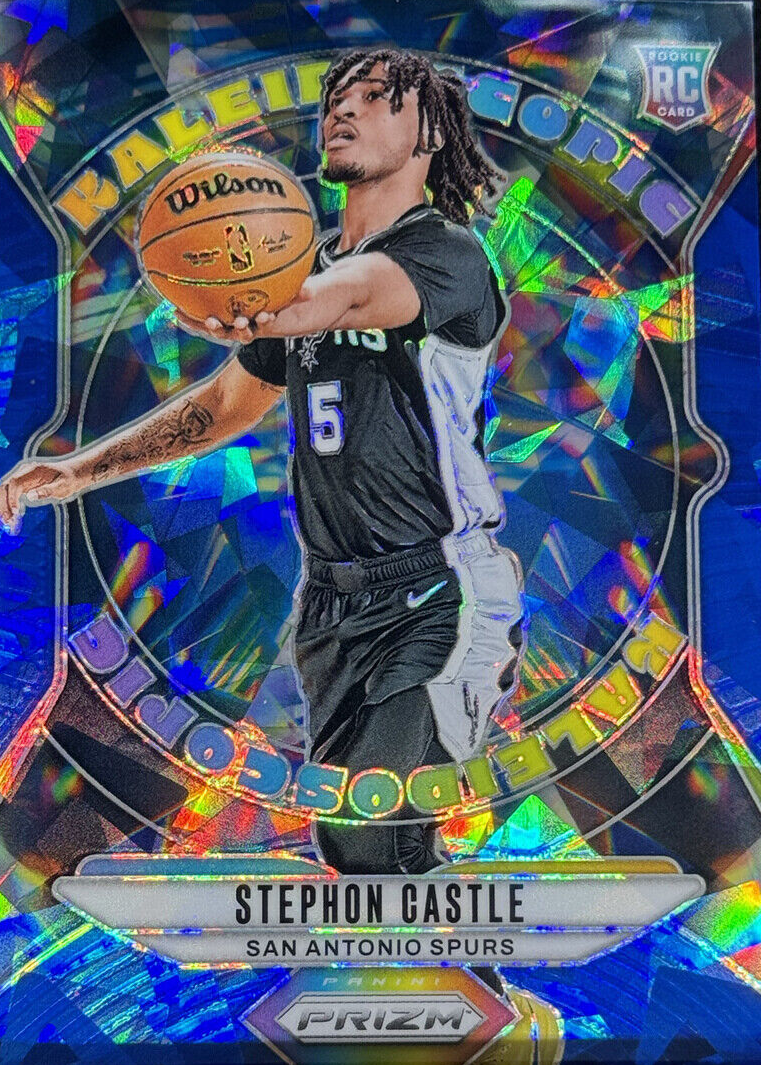 Stephon Castle 2024 Prizm #19 Kaleidoscopic - Blue Ice /125 Price Guide ...
