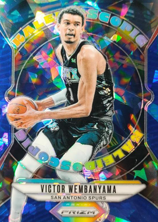 Victor Wembanyama 2024 Prizm #20 Kaleidoscopic - Blue Ice /125 Price ...