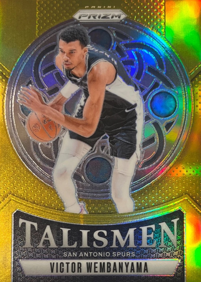 Victor Wembanyama 2024 Prizm #10 Talismen - Gold /10 Price Guide ...