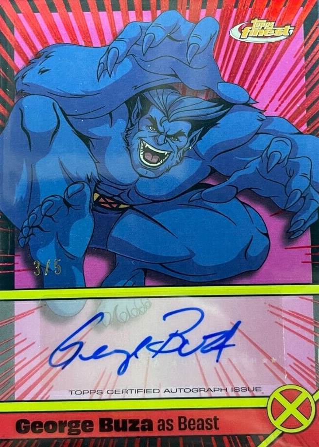 Beast 2025 Topps Finest X-Men 97 #CA-GB Voice Actor Autograph - Red ...
