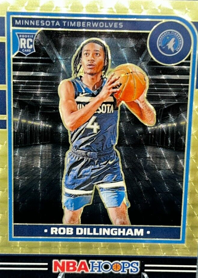 Rob Dillingham 2024 Hoops #238 Premium Gold Vinyl /1 Price Guide ...