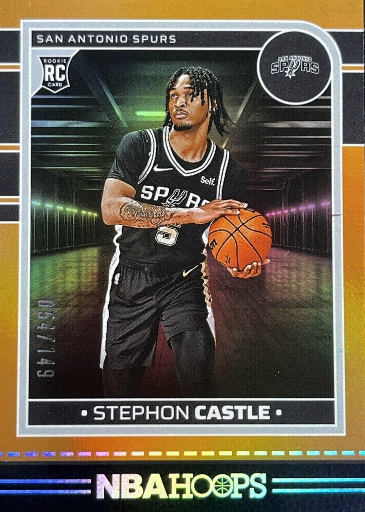 Stephon Castle 2024 Hoops #234 Orange /149 Price Guide - Sports Card ...
