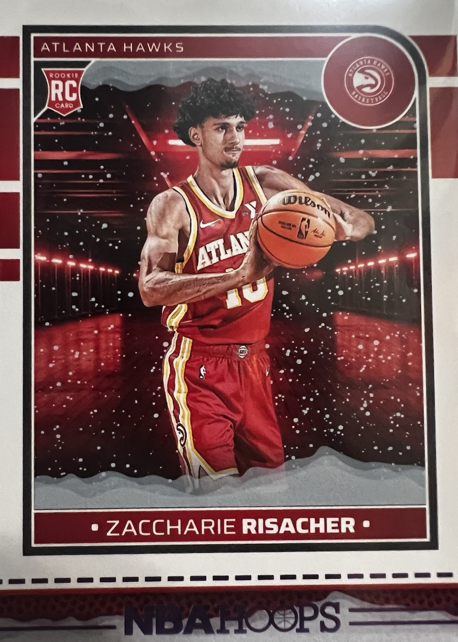 Zaccharie Risacher 2024 Hoops #231 Purple Winter Price Guide - Sports ...