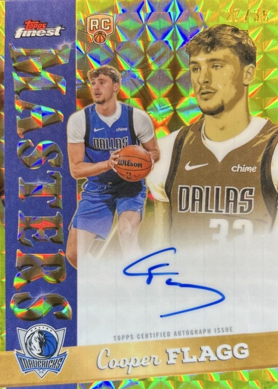 Cooper Flagg 2025 Topps Finest #MA-CF Masters Autographs - Yellow ...