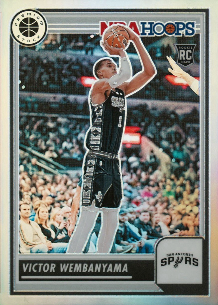 Victor Wembanyama 2023 Hoops Premium Stock #108 Silver Price Guide ...