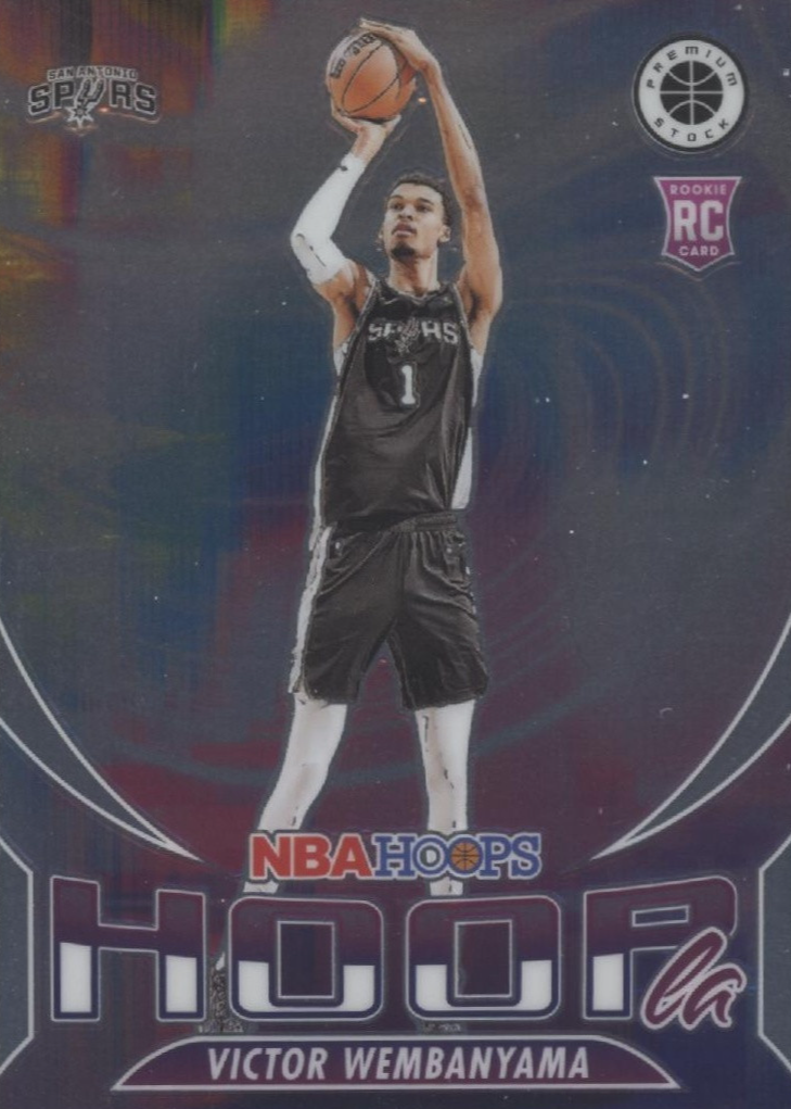 Victor Wembanyama 2023 Hoops Premium Stock #5 Hoopla Price Guide ...