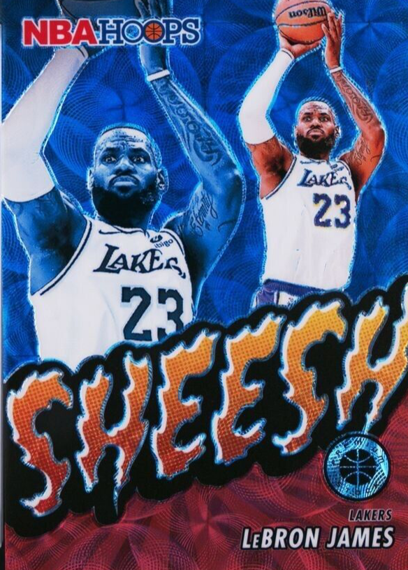 LeBron James 2023 Hoops Premium Stock #17 Sheesh - Premium Red /88 ...