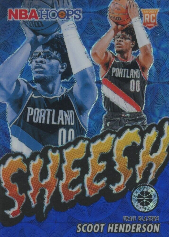 Scoot Henderson 2023 Hoops Premium Stock #23 Sheesh - Premium Blue /25 ...