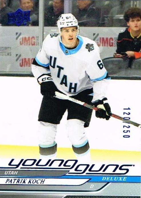 Patrik Koch 2024 Upper Deck #453 Young Guns - Deluxe /250 Price Guide ...