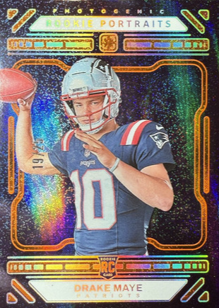 Drake Maye 2024 Photogenic #194 Rookie Portraits - Orange /25 Price ...