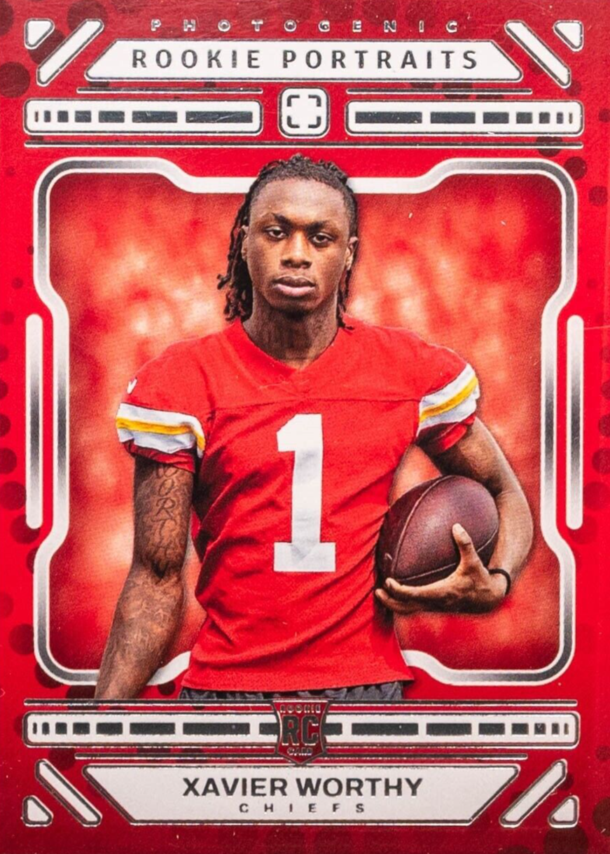Xavier Worthy 2024 Photogenic #200 Rookie Portraits Price Guide ...