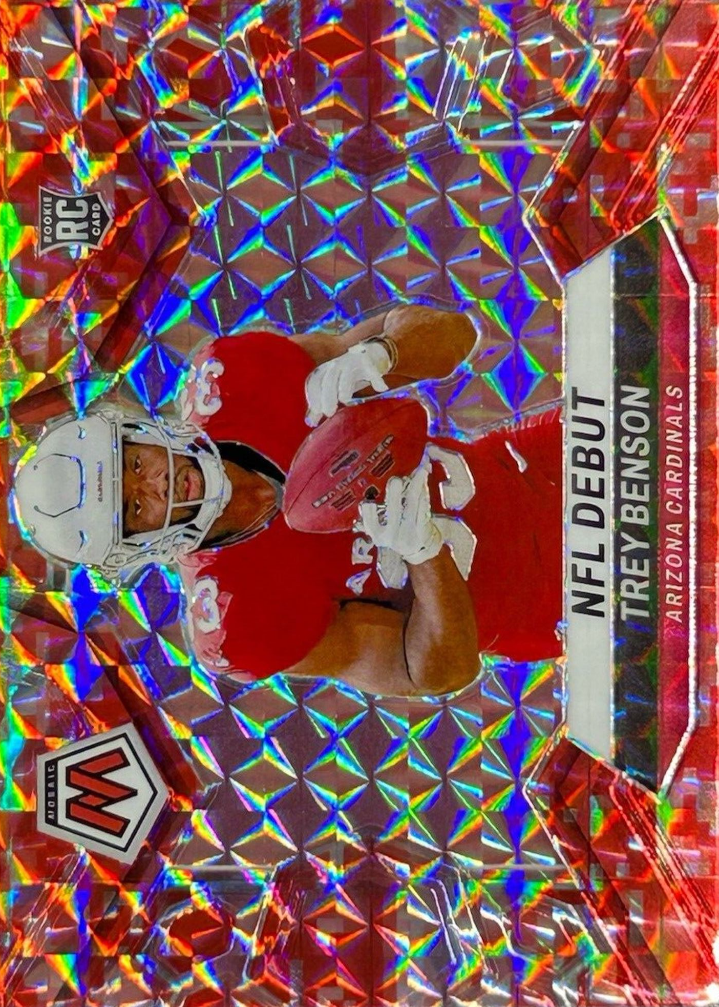 Trey Benson 2024 Mosaic #277 NFL Debut - Red Camo Price Guide - Sports ...