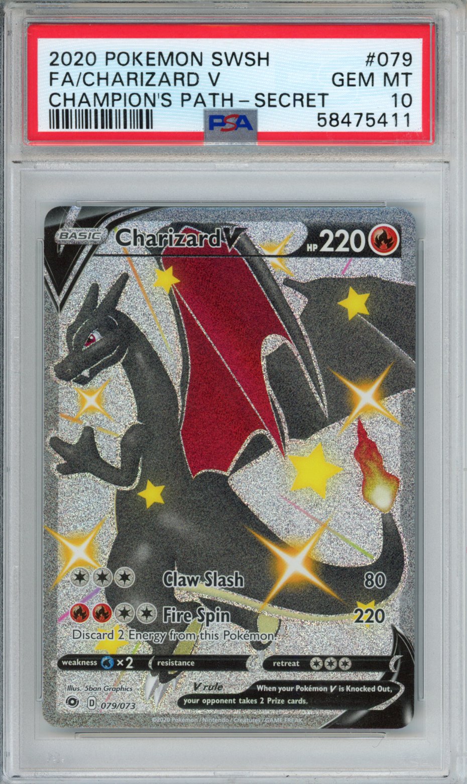 Charizard V 2020 Champion's Path #79/73 Holo (Secret) Price Guide ...